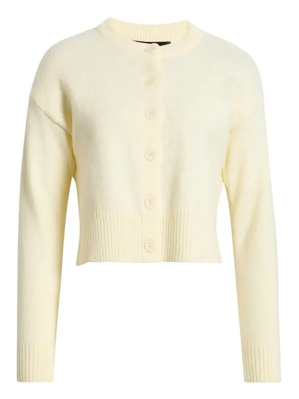 Deluc Teide Fuzzy Cardigan - Ecru