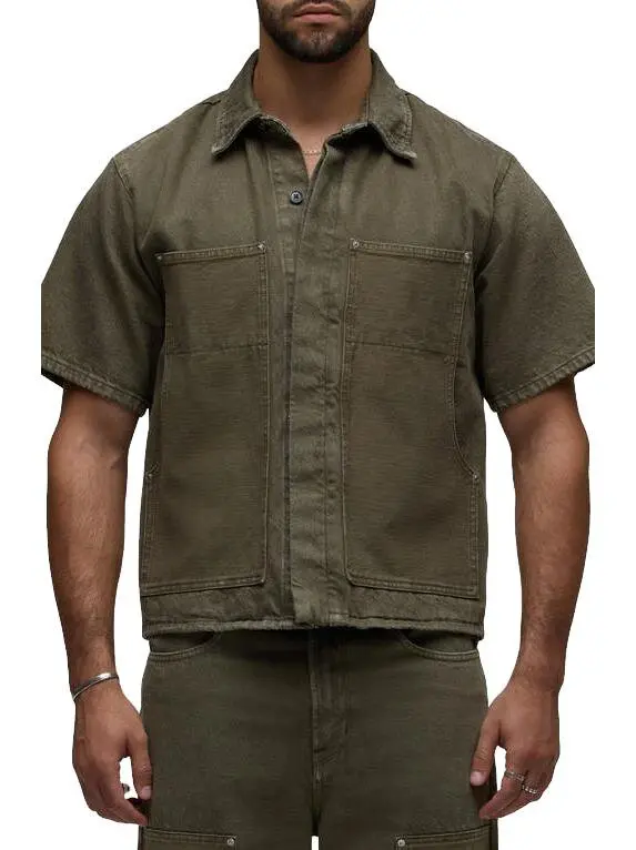 Hudson Jeans Carpenter Short Sleeve Shirt - Hillside