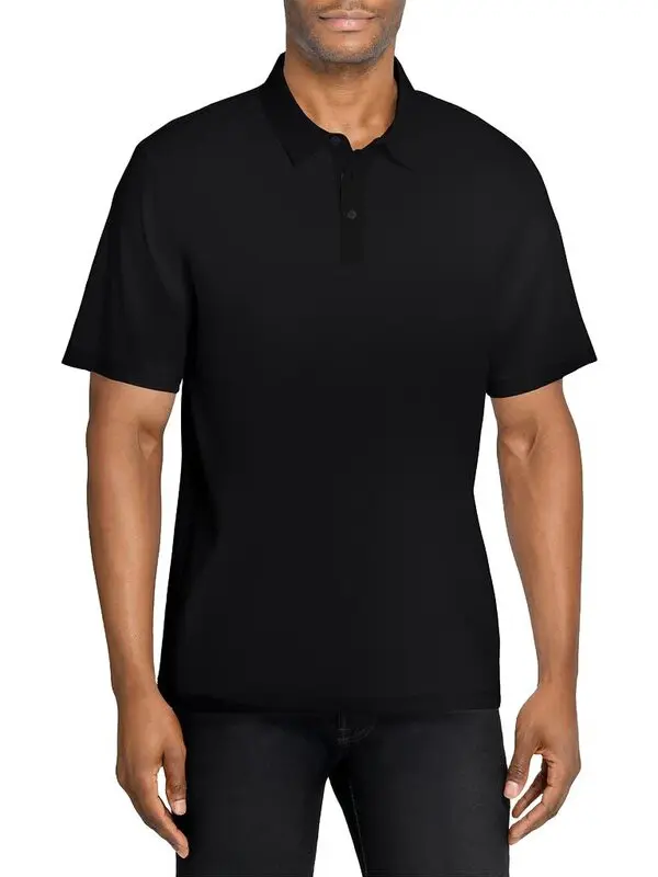 W.R.K Solid Reworked Slim Fit Polo - Black