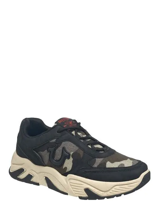 True Religion Printed Logo Chunky Sneakers - Black
