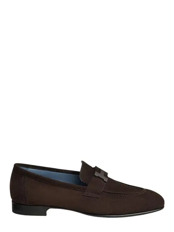Hermès Paris Loafers In Calfskin With 'h' Detail - Maroon