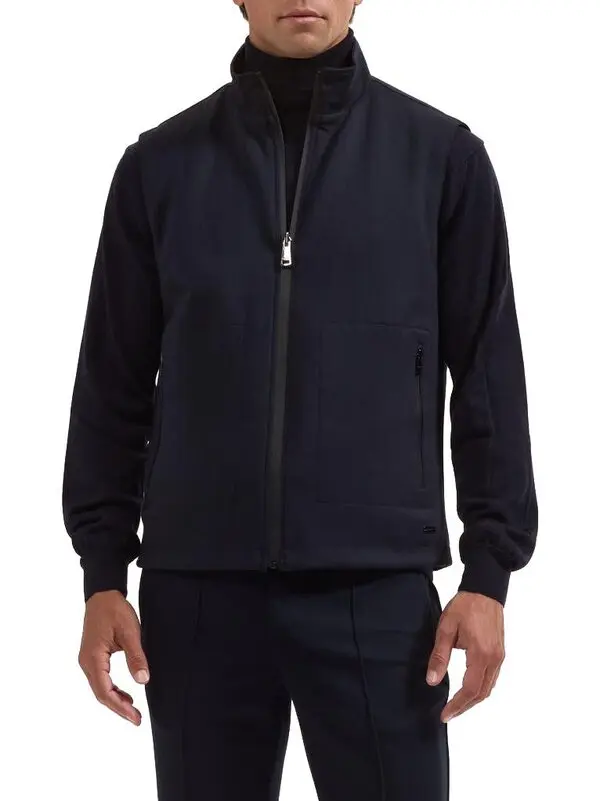 Bugatchi Soft Touch Knit Vest - Navy