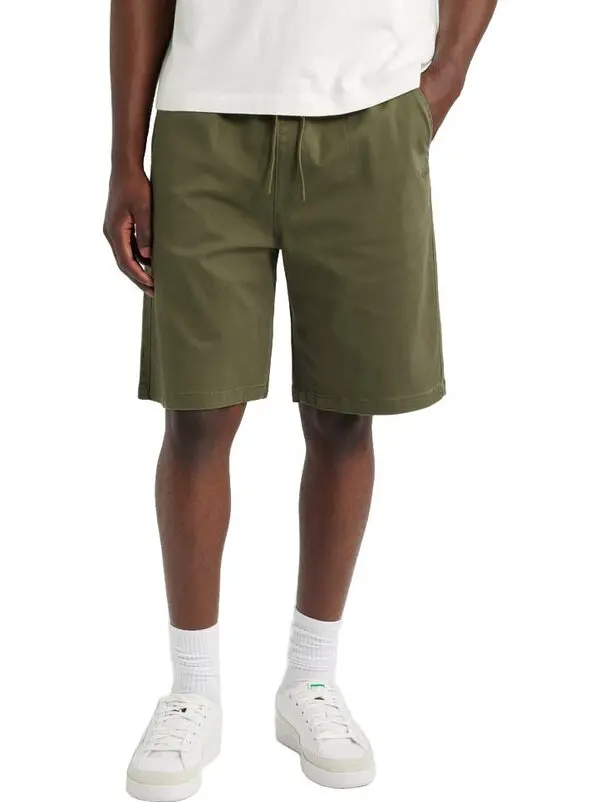 SANTO STUDIO Peninsula Elastic Chino Shorts - Olive