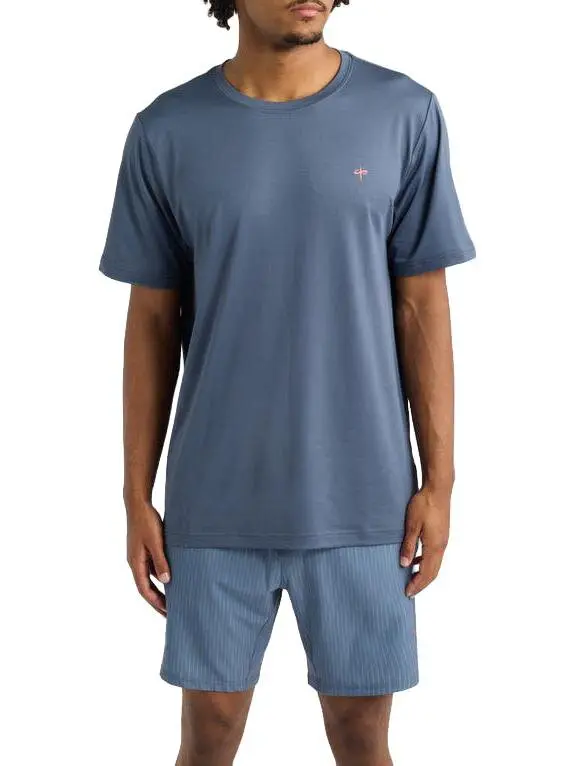 SANTO STUDIO Runner Tech Performance T-shirt - Navy