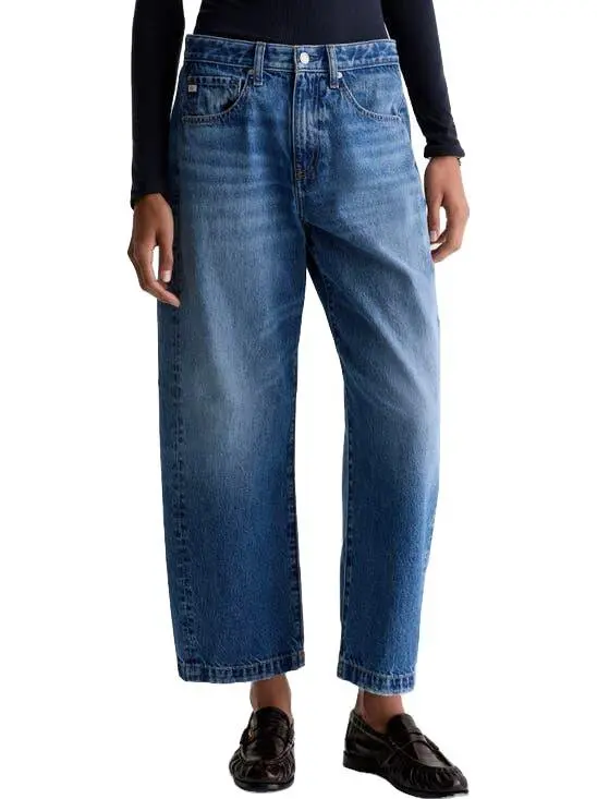 Ag Hattie High Waist Ankle Barrel Leg Jeans - Jive