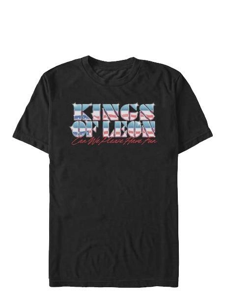 KINGS OF LEON Can We Please Have Fun T Shirt - Black