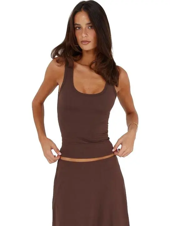 SASHA THERESE Pippa Reversible Tank - Brown