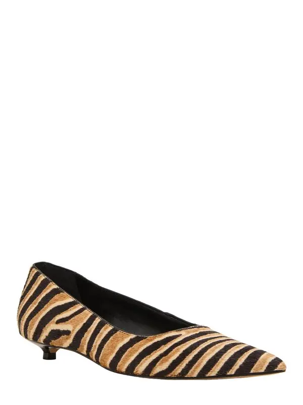 Steve Madden Ardyn-h Pointed Toe Kitten Heel Pumps - Tiger