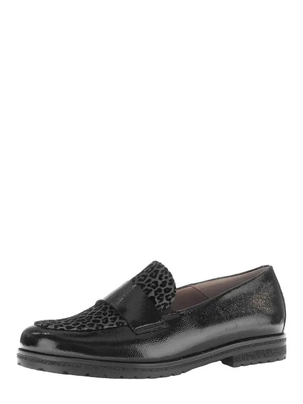 Gabor Payton Loafer With Penny Strap Detailing - Black