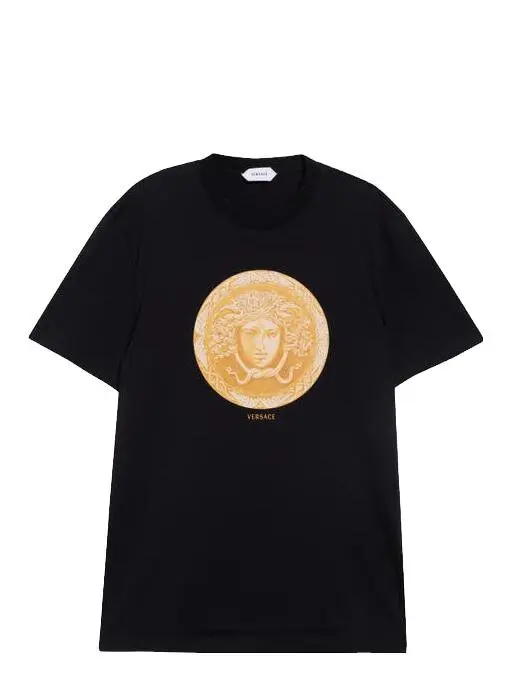 Versace Medusa Logo Graphic T-shirt - Black