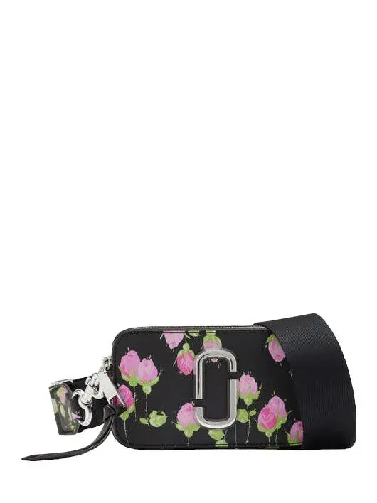Marc Jacobs Snapshot Camera Bag With Floral Print - Black Multi