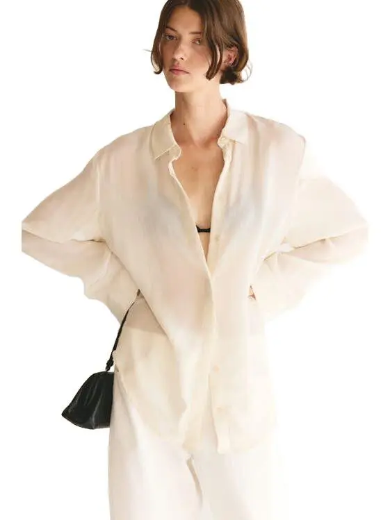 H&M Viscose Shirt - Light Beige