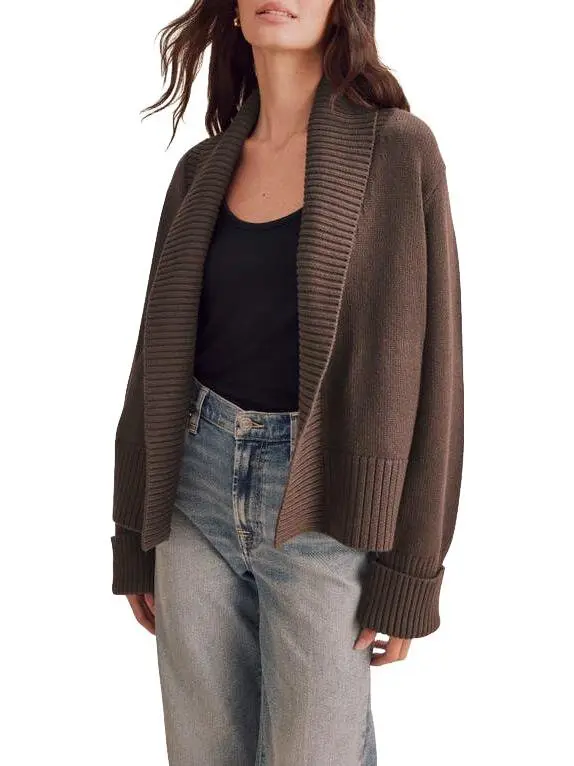 Splendid Aria Open Cardigan - Java Brown