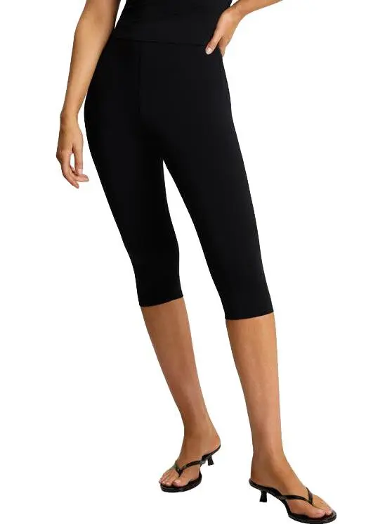Commando Butter Stretch Modal Capri Leggings - Black