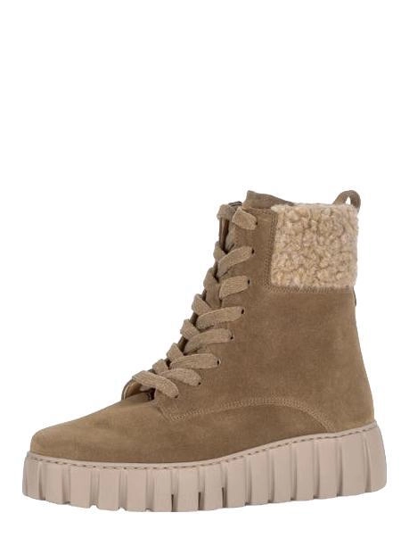 Gabor Talia Lace-up Combat Boots - Lion