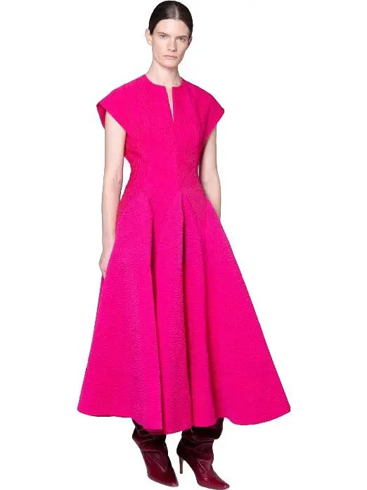 ROKSANDA Textured A-line Dress - Heliotrope
