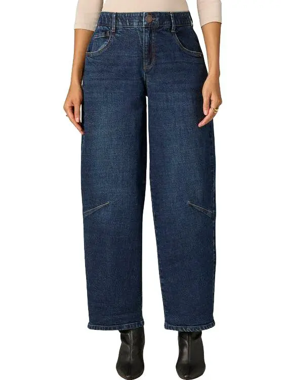 Wit & Wisdom High Waist Barrel Leg Jeans - Indigo