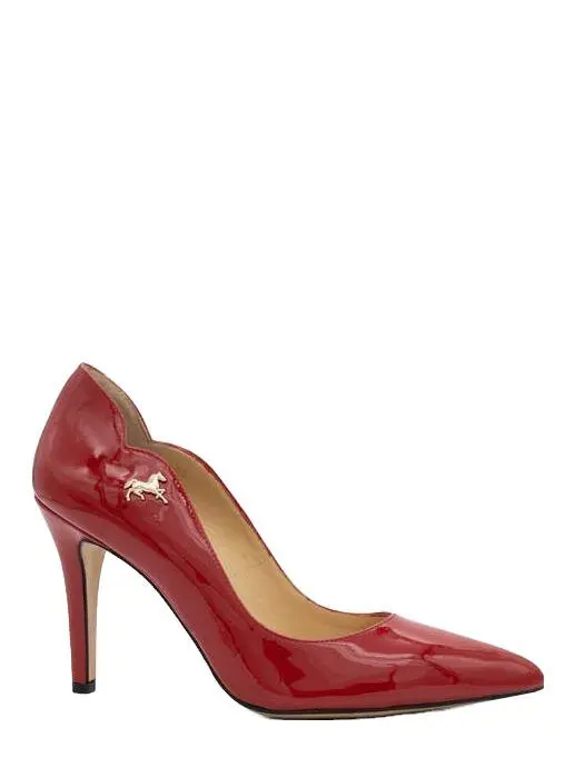 CAVALINHO Patent Leather Pointed Toe High Heel Pumps - Red