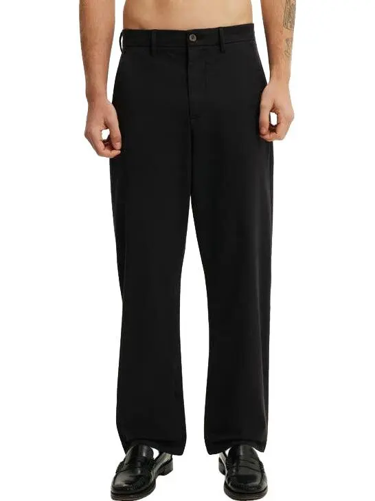COTTON ON Baggy Chino Pant - Black