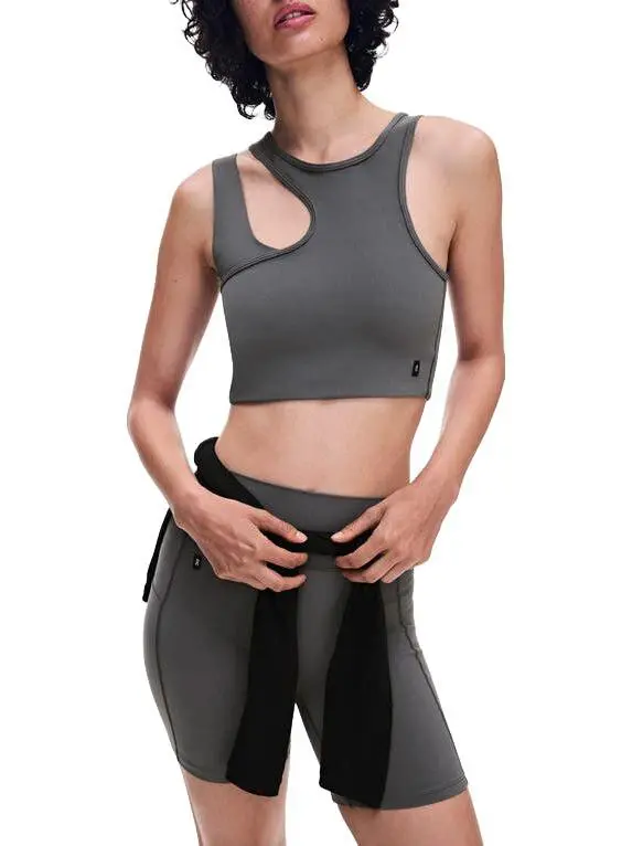 On Studio Asymmetric Crop Tank - Ember