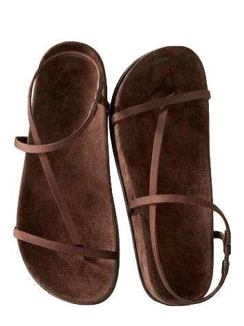 HAVEN WELL WITHIN Satin Strappy Wrap Around Sandals - Chocolate Chip