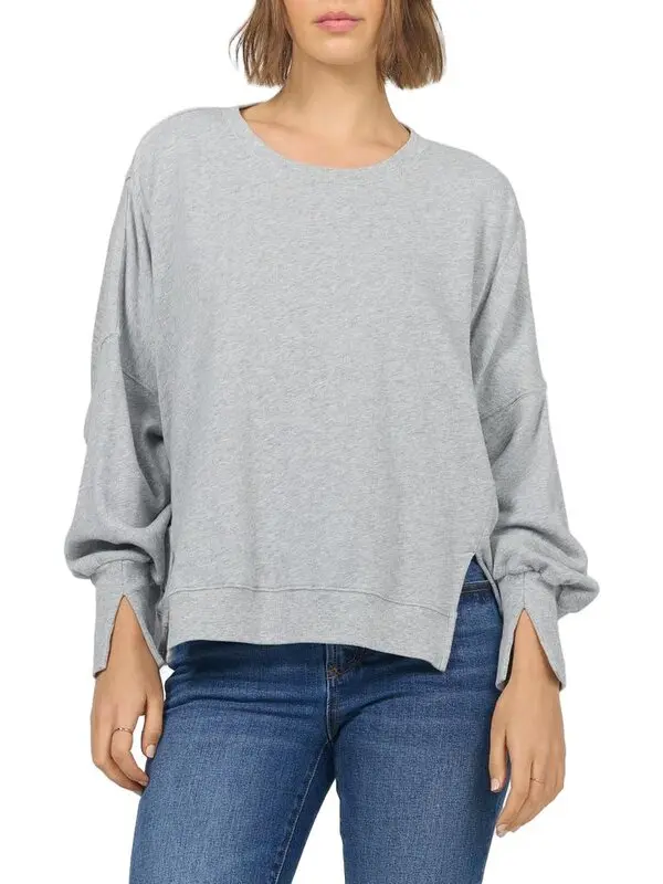 DEAR JOHN Trenton Oversized Sweatshirt - Heather Grey