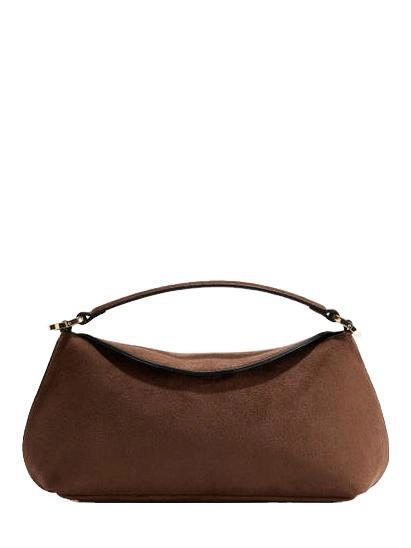 H&M Crossbody Bag With Top Handle And Flap Closure - Brown