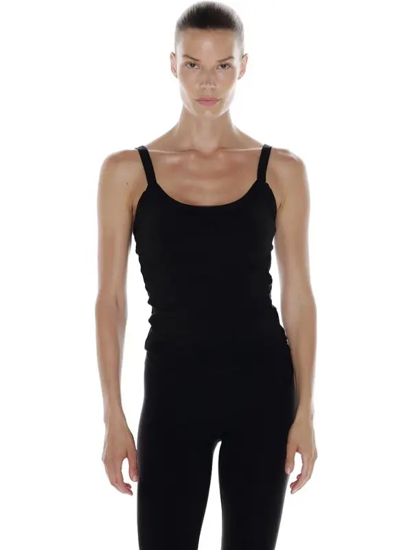 H&M Shelf Bra Sports Tank Top With Softmove - Black
