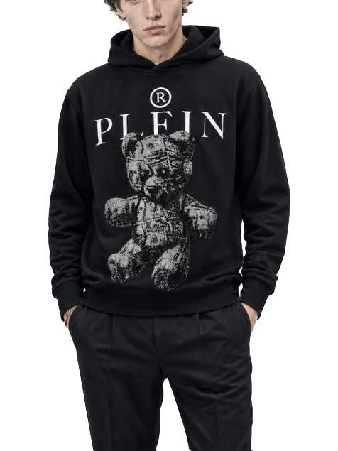 Philipp Plein Hoodie Sweatshirt Teddy - Black