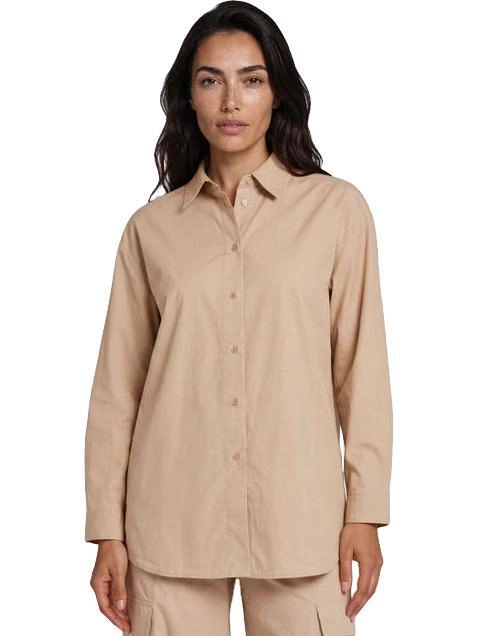 MASAI COPENHAGEN Maidette Oversized Cotton Shirt - White Pepper