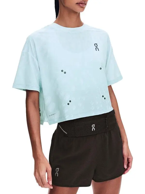 On Performance Volt-t Graphic Cropped T-shirt - Brook