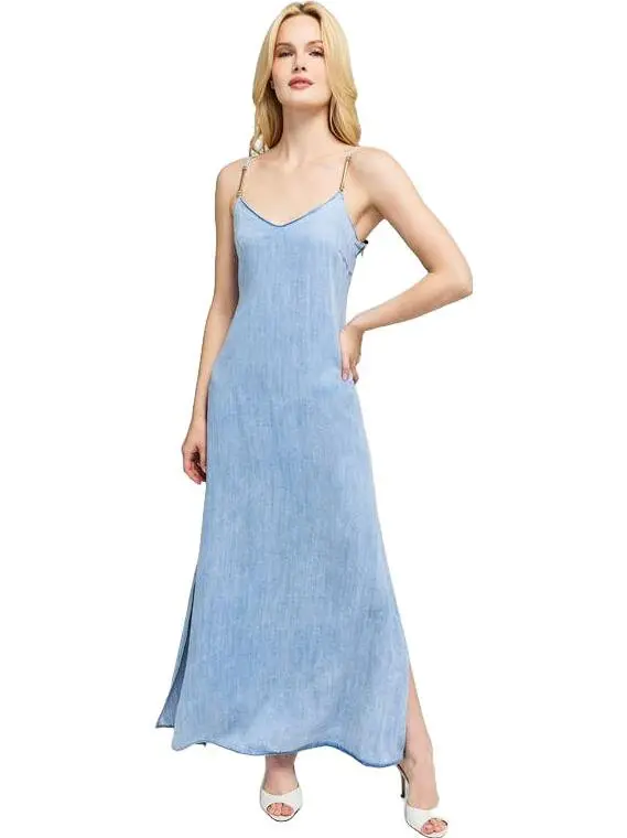 Generation Love Marcella Maxi Denim Dress - Light Blue