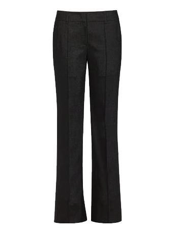 Mcm Lurex Wool Flared Trousers - Black