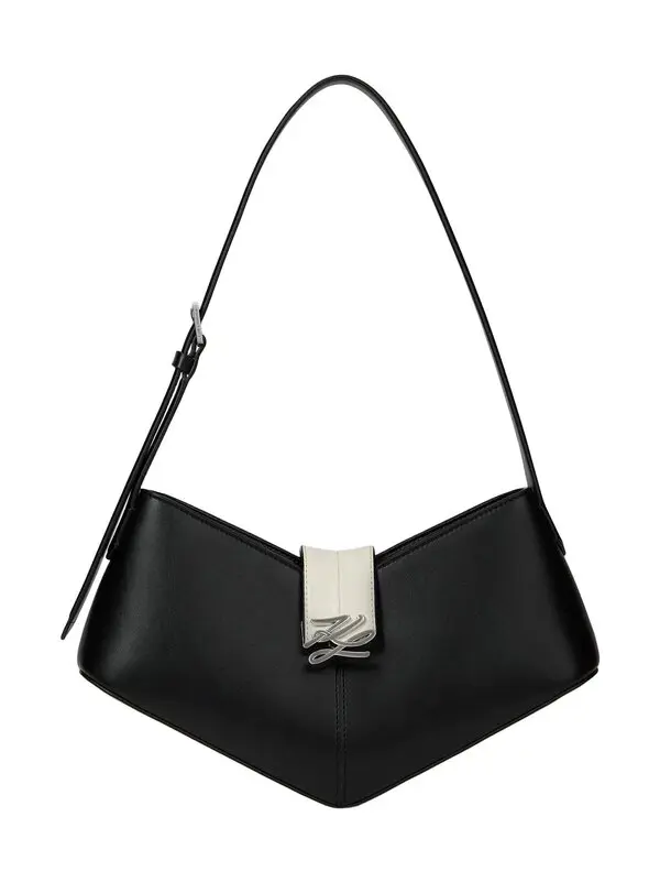 Karl Lagerfeld K/studio Autograph Shoulder Bag - Black/white