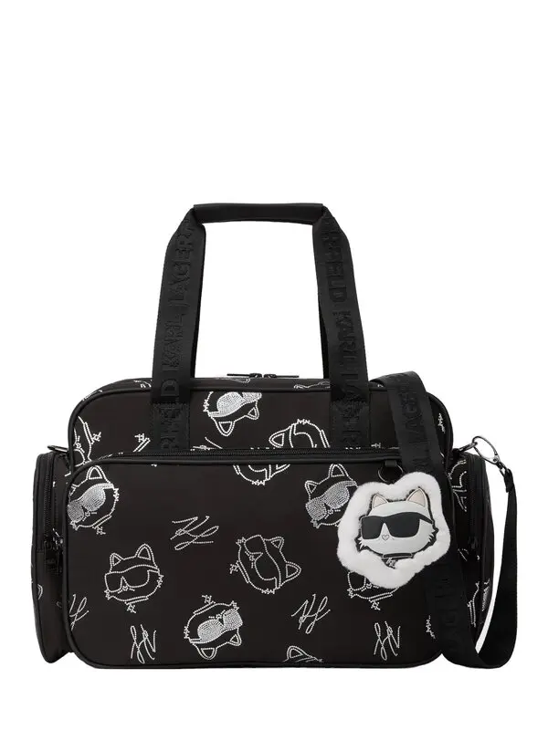 Karl Lagerfeld Baby Ikon Choupette Diaper Bag - Black