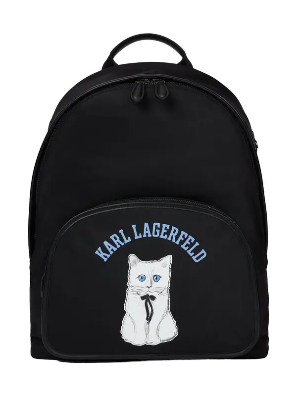 Karl Lagerfeld Ikon Choupette Large Backpack - Black