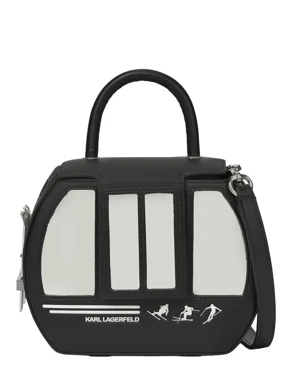 Karl Lagerfeld Ikon Gondola Top Handle Bag - Black