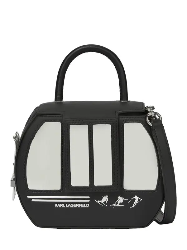 Karl Lagerfeld Ikon Gondola Top Handle Bag - Black