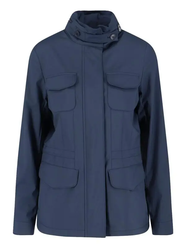 Loro Piana Windmate® Nylon Jacket With Removable Hood - Blue
