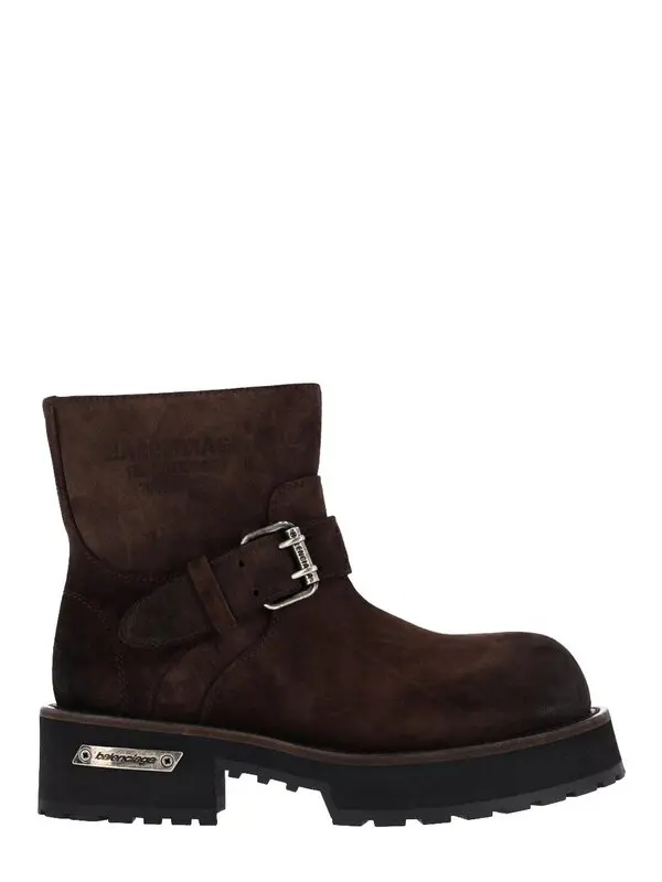 Balenciaga Venom Mini" Ankle Boots - Brown