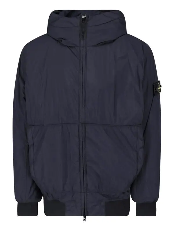 Stone Island Crinkle Reps Ny Bomber Jacket - Blue