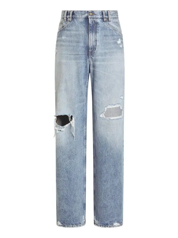 Dolce & Gabbana Multi-colored Denim Trousers - Multicolor