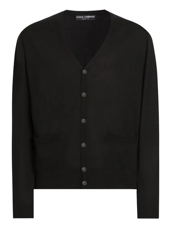 Dolce & Gabbana Cashmere Button-up Cardigan - Black