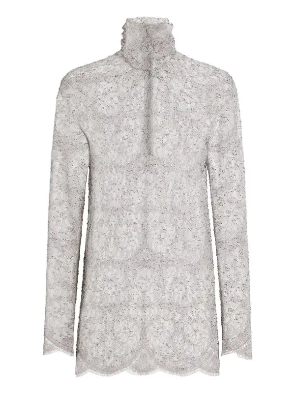 Dolce & Gabbana Chantilly Lace Blouse - Multicolor
