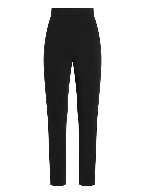 Dolce & Gabbana Milano Stitch Jersey Leggings - Black