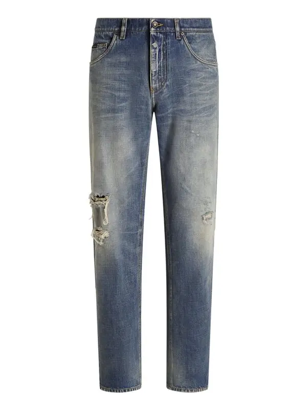 Dolce & Gabbana Denim Trousers - Multicolor