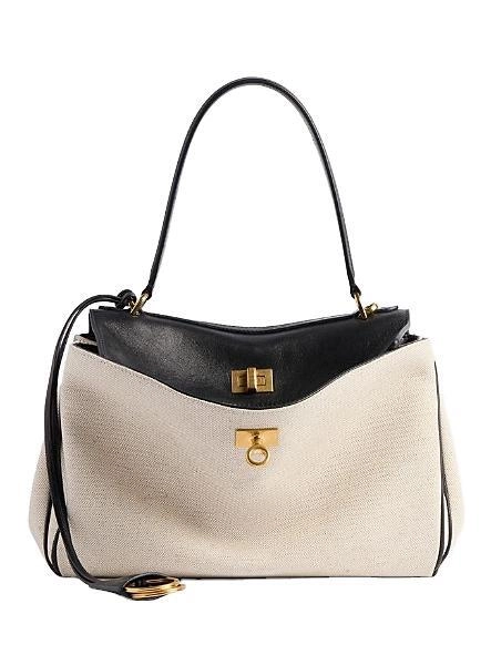 Balenciaga Rodeo Handbag - Beige/black