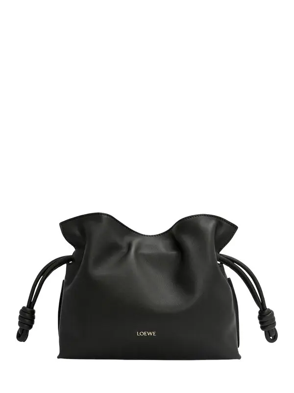 Loewe Flamenco Leather Clutch - Black