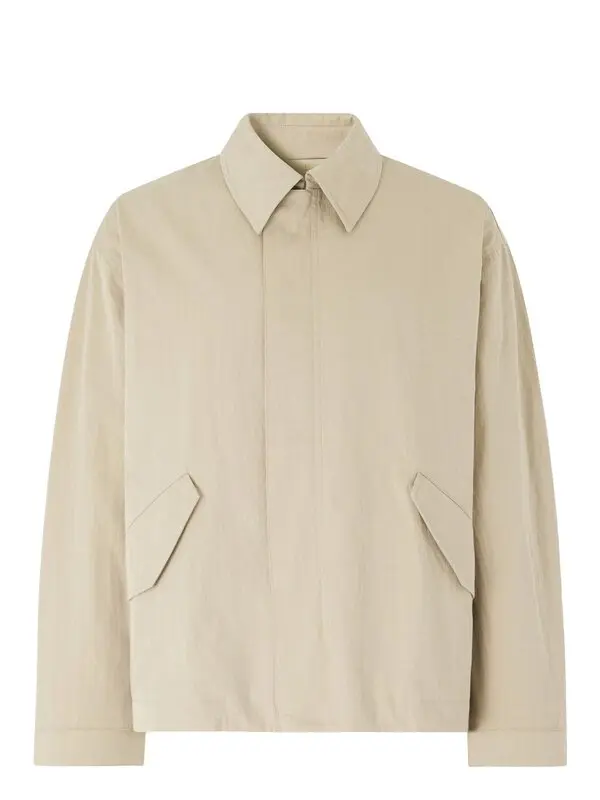 Studio Nicholson Cotton-blend Zip-up Jacket - Neutrals