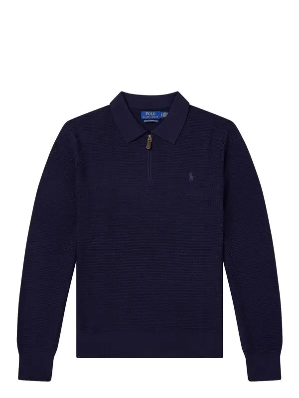 Polo Ralph Lauren Wool Half-zip Sweater - Blue